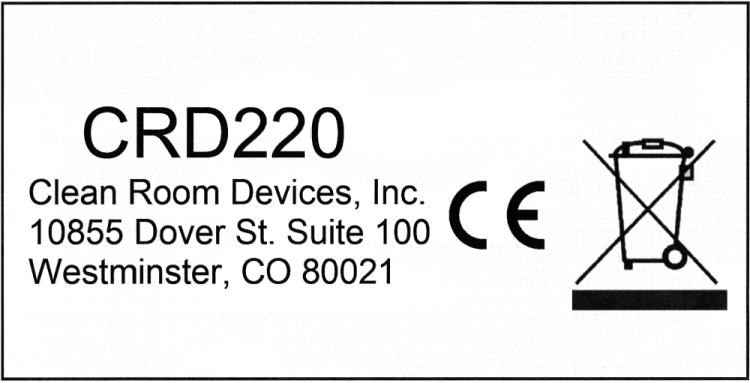 CRD220 Heavy-Duty Tubing Expander - Clean Room Devices